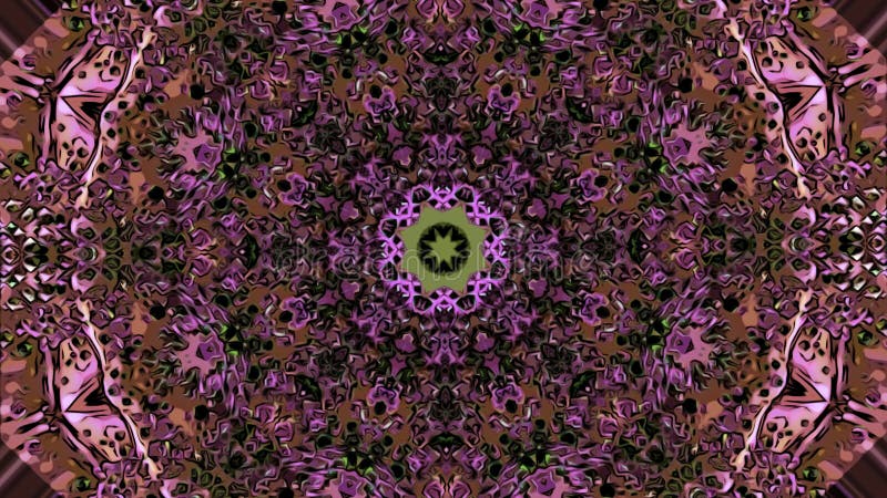 Psychedelic Animated Geometric Colorful Background. Design. Trippy ...