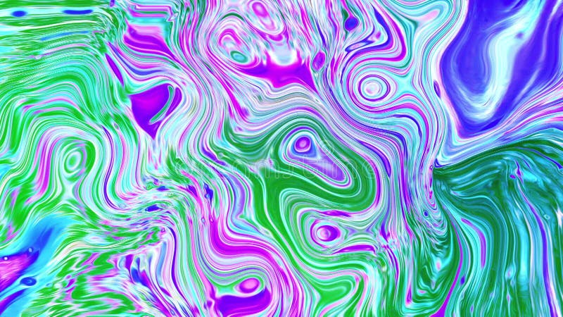 Psychedelic Animation in Abstract Style on Colorful Background ...
