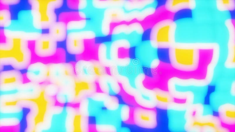 Psychedelic Animation with Moving Plasma Pattern. Design. Mirror Plasma ...