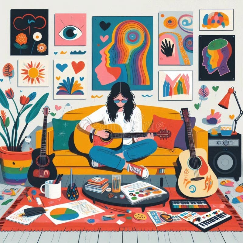 Psychedelic Art is an Odd Art Movement. AI Generated. Stock ...