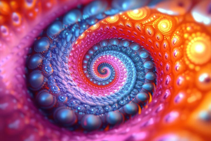 Psychedelic Artwork, Colorful, Retro Digital Art with Vibrant Patterns ...