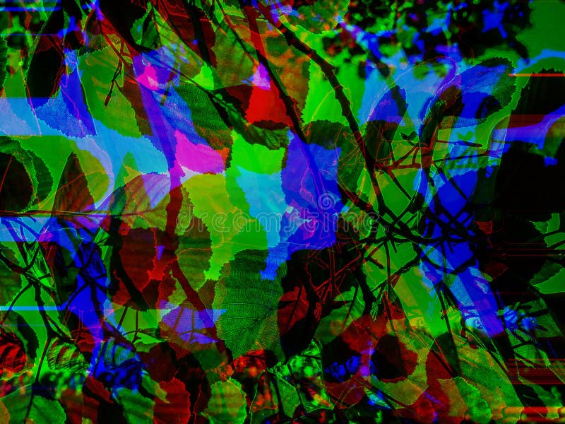 Psychedelic Artwork Trippy Art Modern Rainbow Light Pride Stock Photo ...