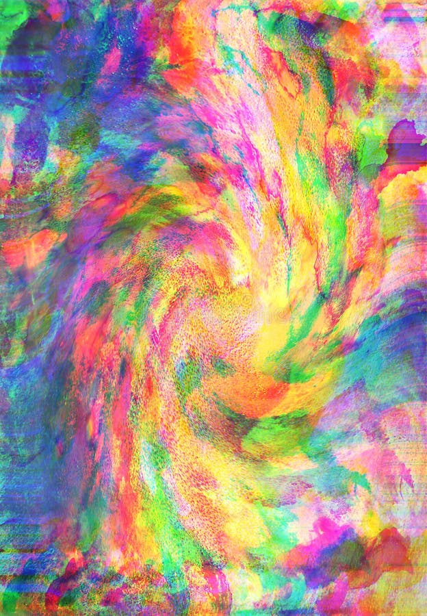Psychedelic Artwork Trippy Art Modern Rainbow Light Pride Stock ...