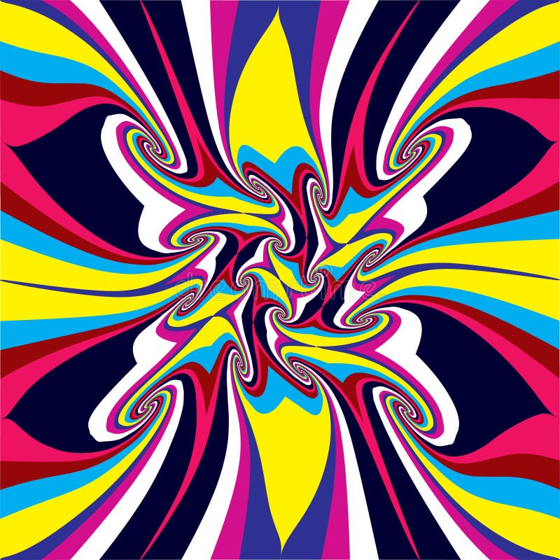 Psychedelic infinity stock vector. Illustration of bright - 95246149