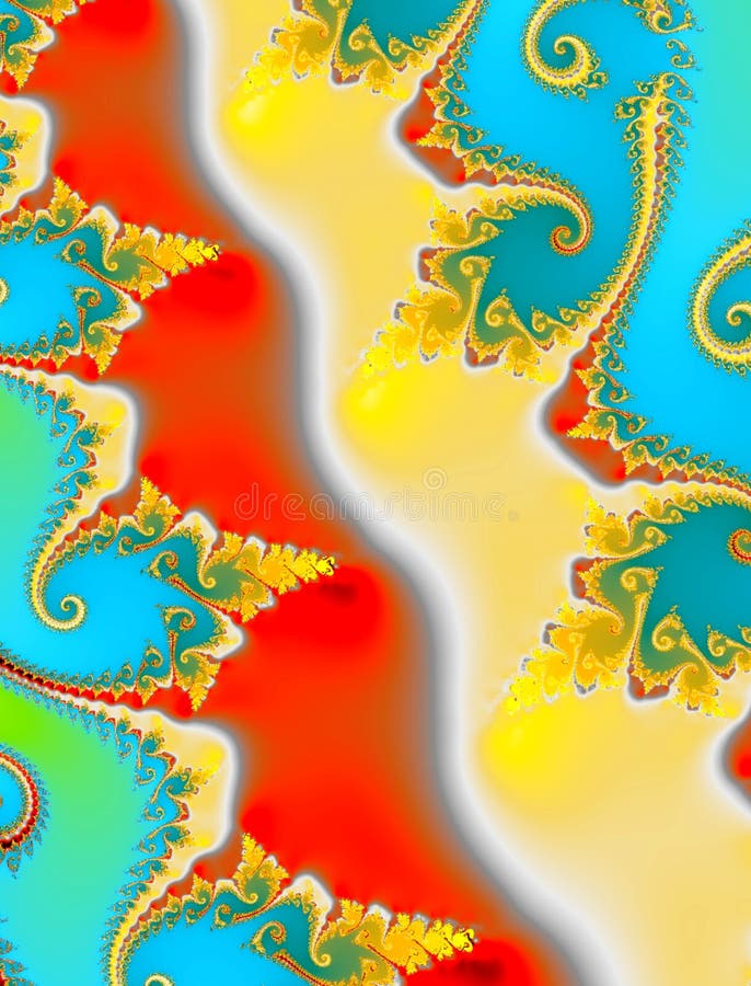 Psychedelic Background with Rainbow Colors Stock Illustration ...