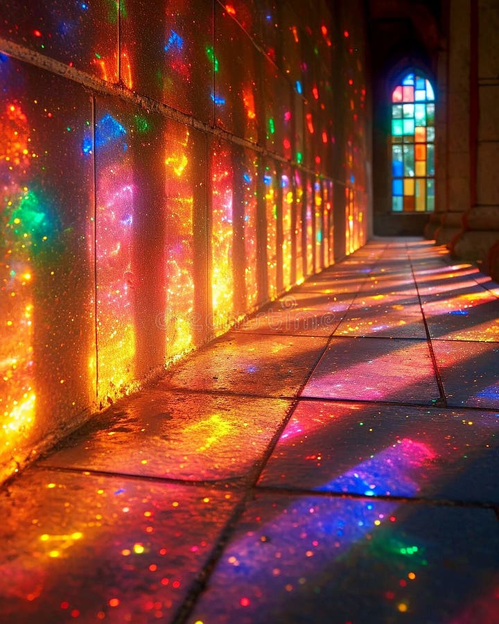 Psychedelic Background with a Textured Wall Stock Illustration ...