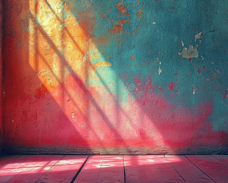 Psychedelic Background with a Textured Wall Stock Illustration ...