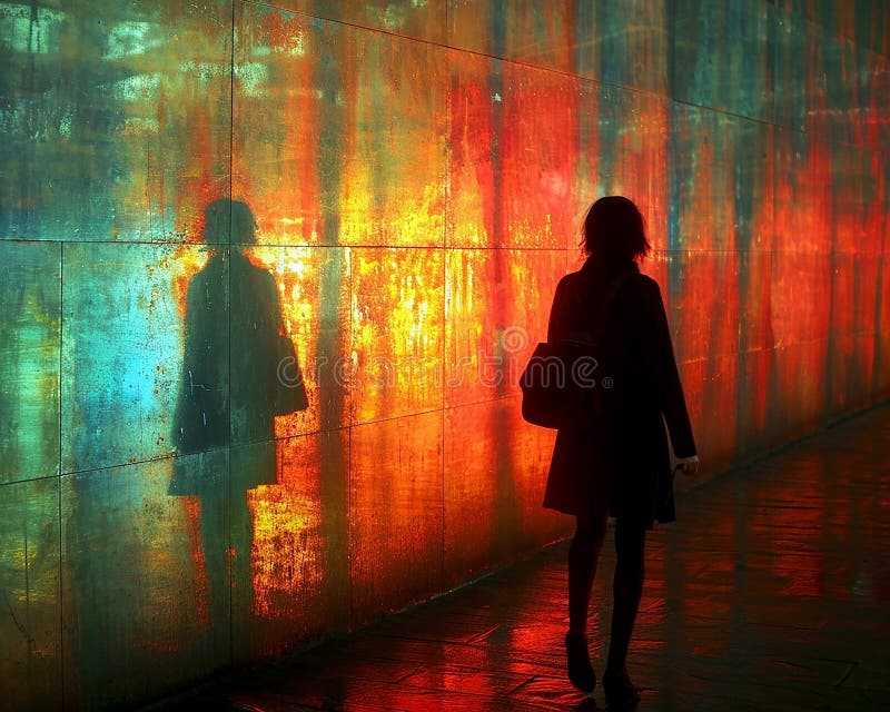 Psychedelic Background with a Textured Wall Stock Image - Image of ...