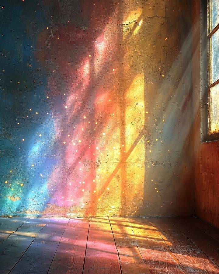 Psychedelic Background with a Textured Wall Stock Illustration ...