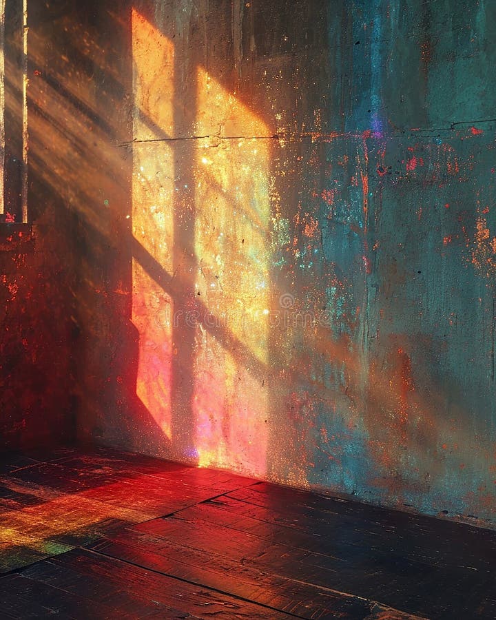 Psychedelic Background with a Textured Wall Stock Illustration ...