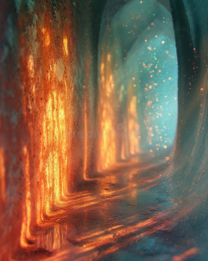 Psychedelic Background with a Textured Wall Stock Illustration ...