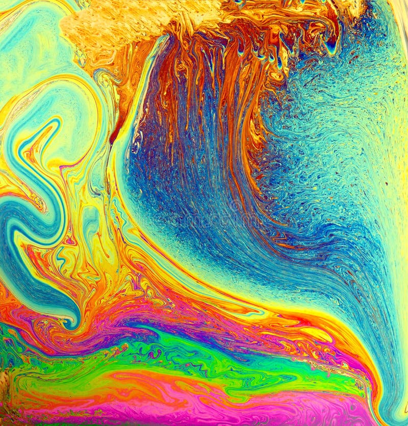 Psychedelic Background. Universe of Flowers. Concept Art Design Stock ...