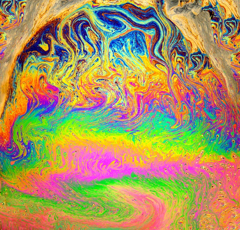 Psychedelic Background. Universe Of Flowers. Concept Art Design ...