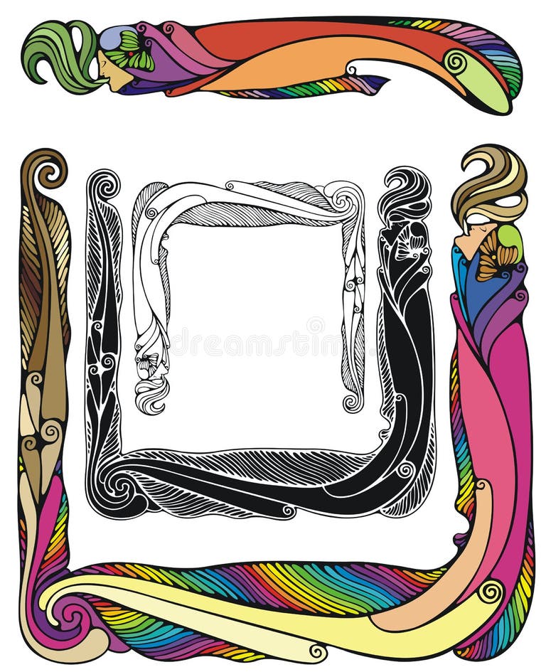 Psychedelic Border Frame Stock Illustrations – 5,946 Psychedelic Border ...