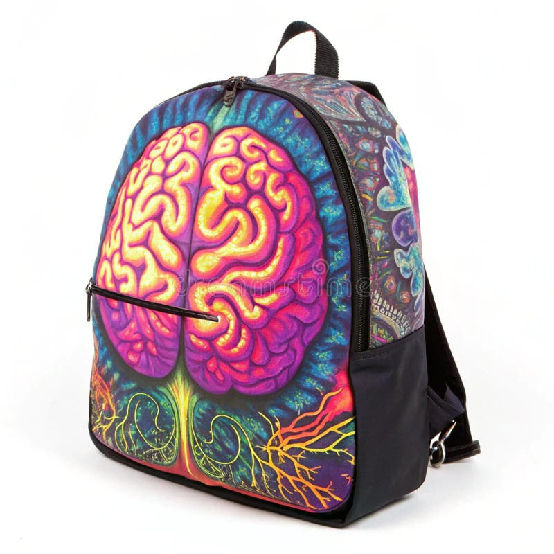 Psychedelic Brain Backpack Stock Illustrations – 2 Psychedelic Brain ...