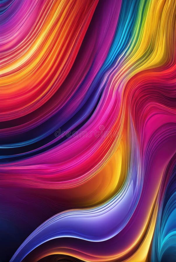 Psychedelic Bright Rainbow Swirl Pattern Stock Photo - Image of ...