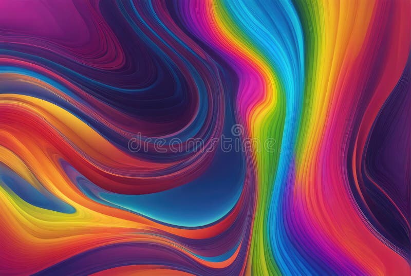 Psychedelic Bright Rainbow Swirl Pattern Stock Photo - Image of swirl ...
