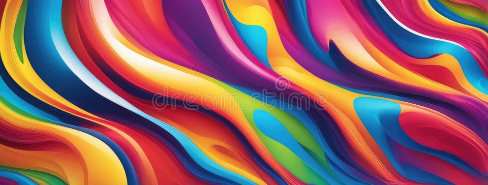 Psychedelic Bright Rainbow Swirl Pattern Stock Illustration ...