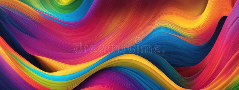 Psychedelic Bright Rainbow Swirl Pattern Stock Illustration ...