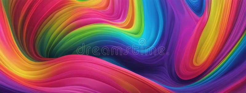 Psychedelic Bright Rainbow Swirl Pattern Stock Photo - Image of ...