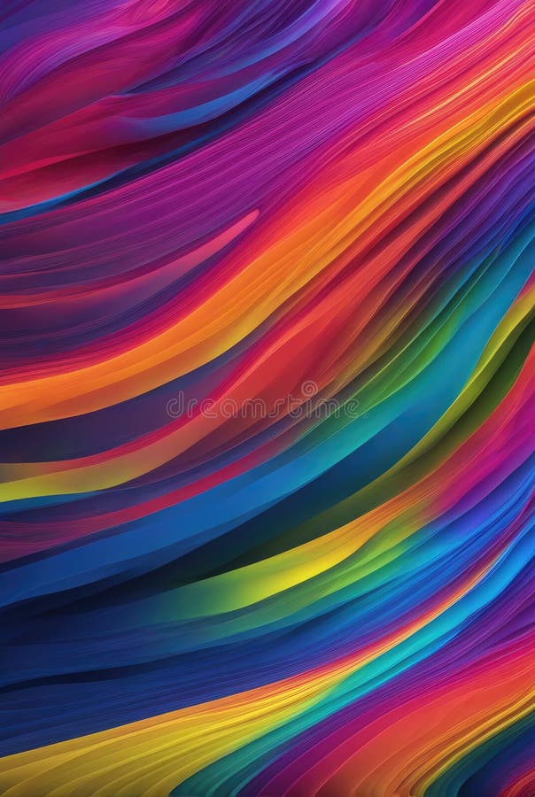 Psychedelic Bright Rainbow Swirl Pattern Stock Photo - Image of ...