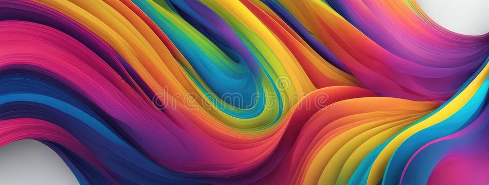 Psychedelic Bright Rainbow Swirl Pattern Stock Photo - Image of twist ...