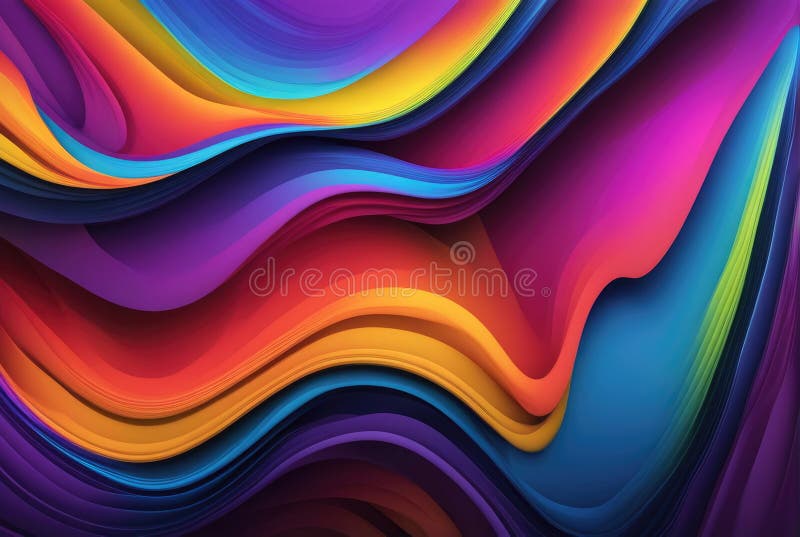 Psychedelic Bright Rainbow Swirl Pattern Stock Illustration ...