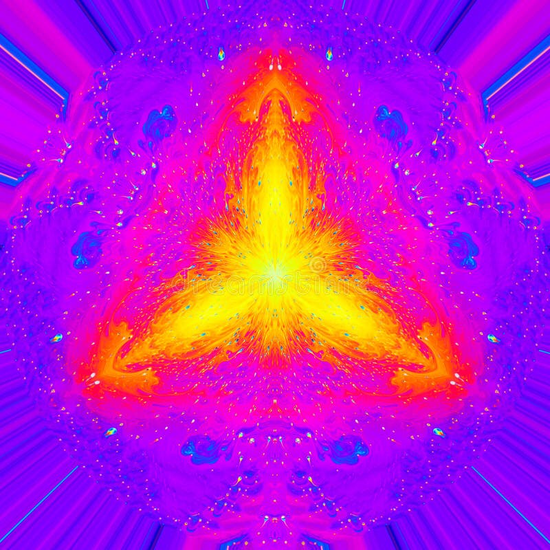 Psychedelic Caleidoscope Mandala Design Elements. Abstract Background ...