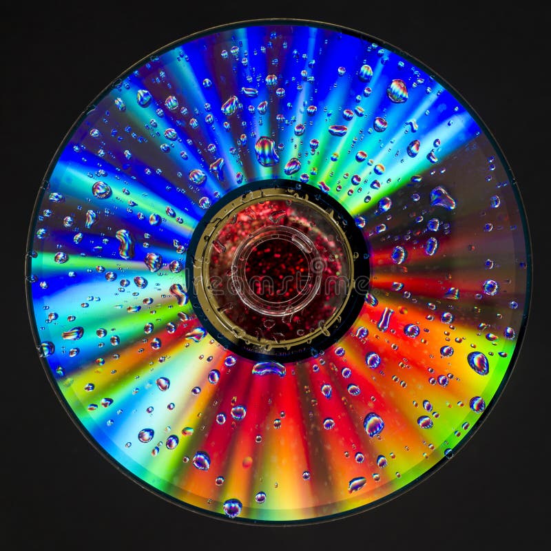 Psychedelic CD stock photo. Image of technology, water - 34532990