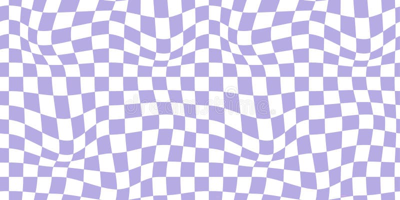Psychedelic Checkerboard Background. Wavy Vector Illustrations, Trendy ...