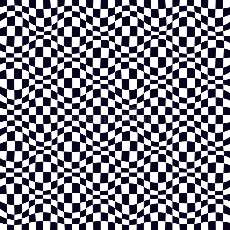 Psychedelic Checkerboard Pattern Stock Vector - Illustration of doodle ...