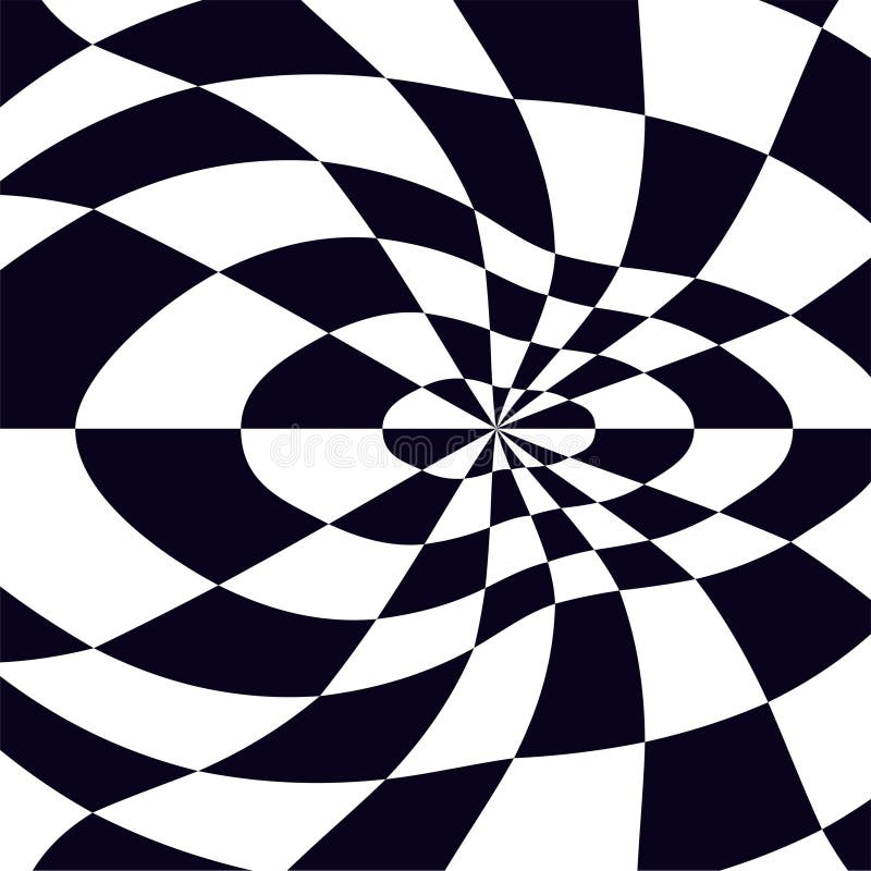 Psychedelic Checkerboard Pattern Stock Vector - Illustration of groovy ...
