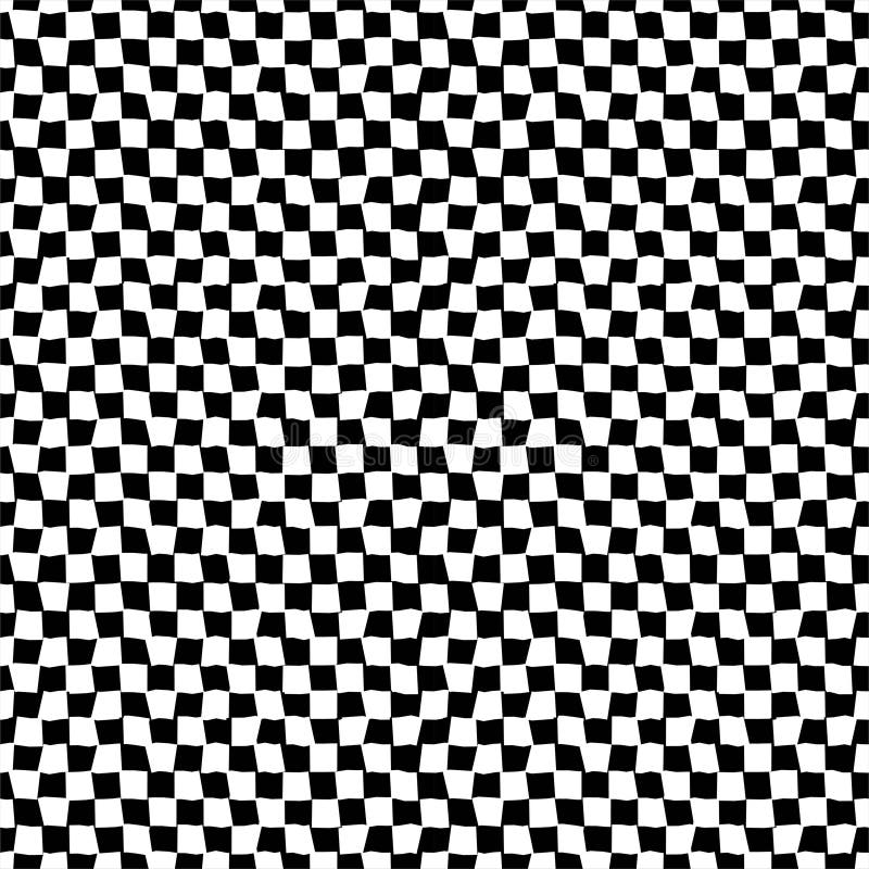 Psychedelic Checkerboard Pattern Stock Illustration - Illustration of ...