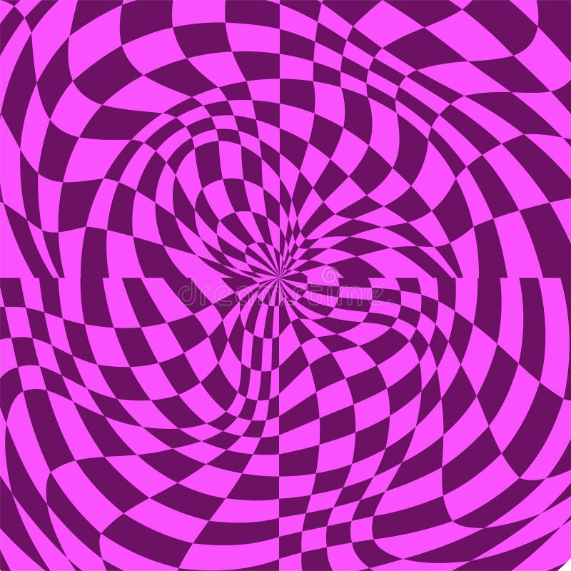 Psychedelic Checkerboard Poster Stock Vector - Illustration of grid ...