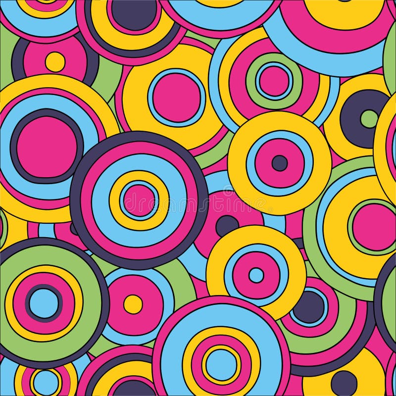 Circles seamless pattern 2 stock vector. Illustration of background - 12744557