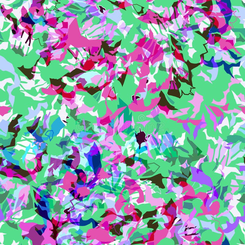 Psychedelic Collage of Vivid Abstract Chaotic Geometric Elements in ...