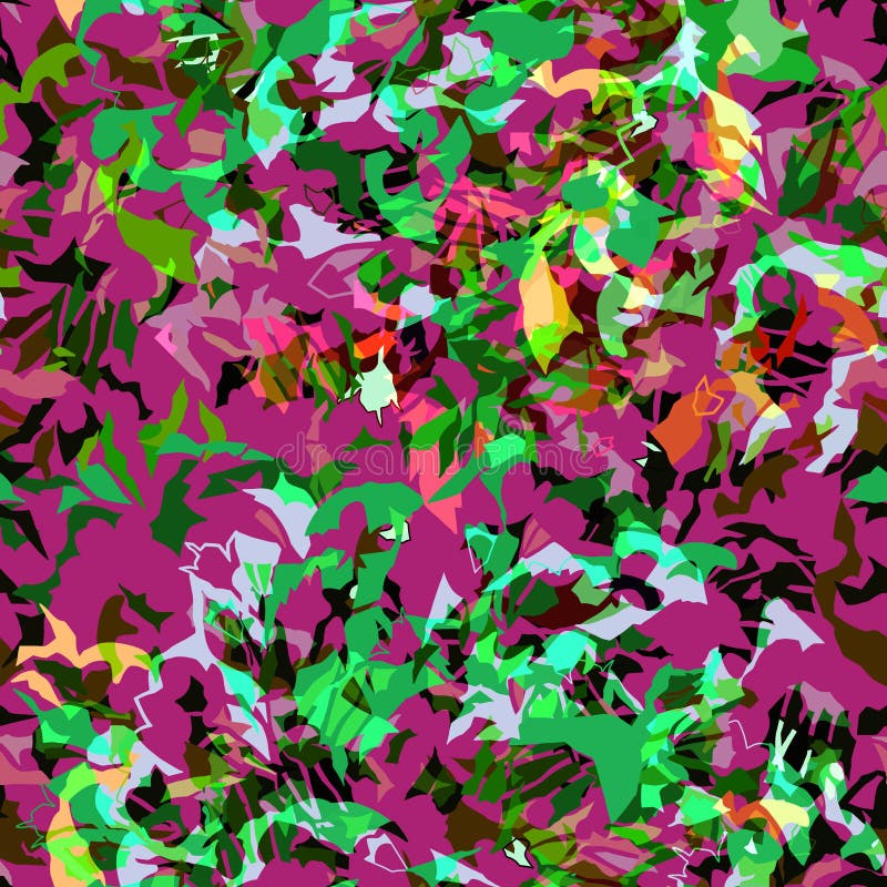 Psychedelic Collage of Vivid Abstract Chaotic Geometric Elements in ...