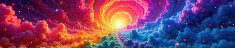 Psychedelic Color Explosion, Swirling Rainbow Effect, Texture, Galaxy ...