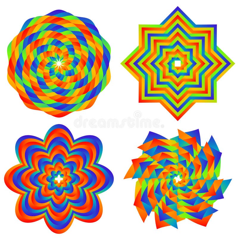 Psychedelic Color Spiral. Psychedelic Swirl. Colorful Background Stock ...