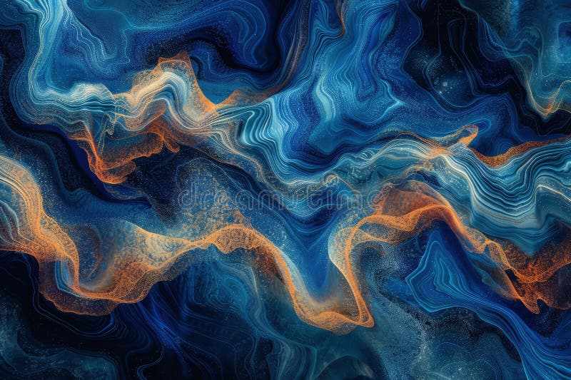 Psychedelic Colored Abstract Wave Art Background by Blending Irregular ...