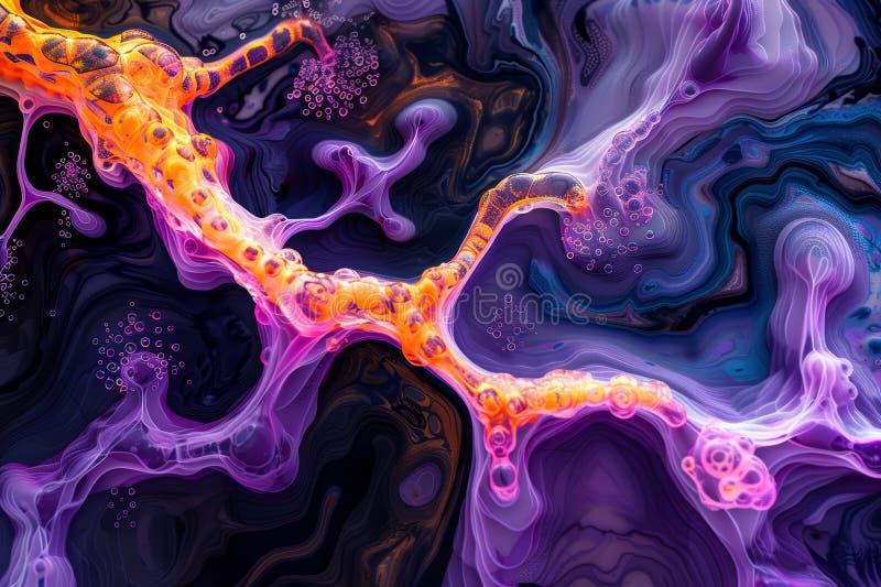 Psychedelic Colored Abstract Wave Art Background by Blending Irregular ...