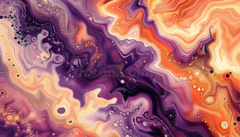 Psychedelic Colored Abstract Wave Art Background by Blending Irregular ...