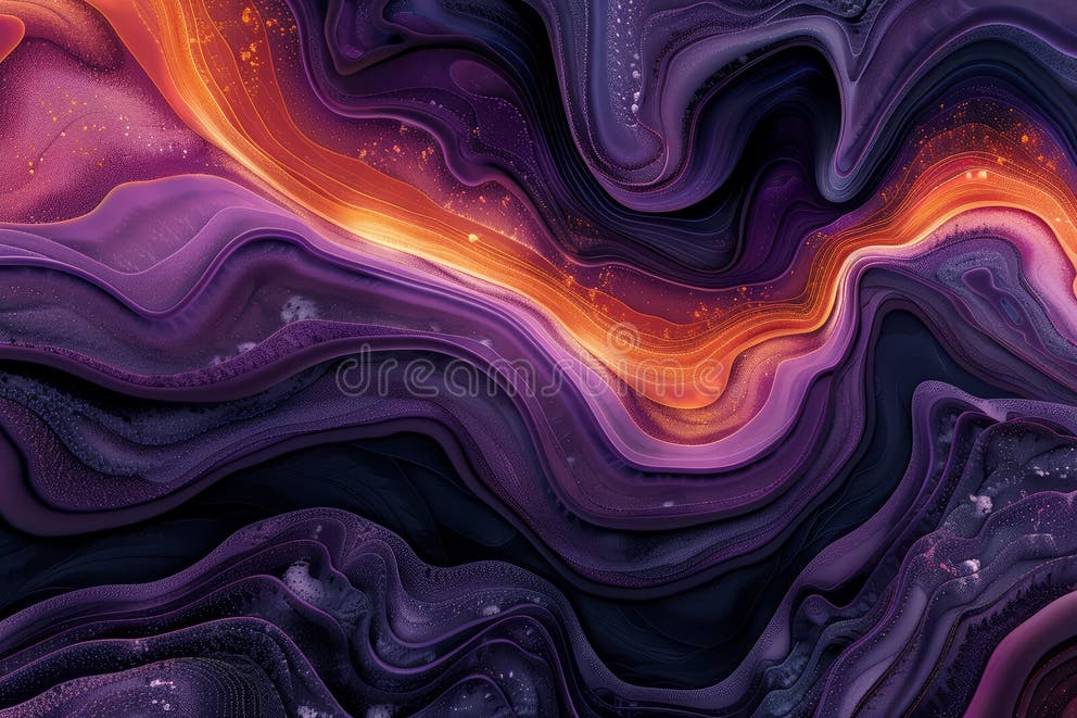 Psychedelic Colored Abstract Wave Art Background by Blending Irregular ...