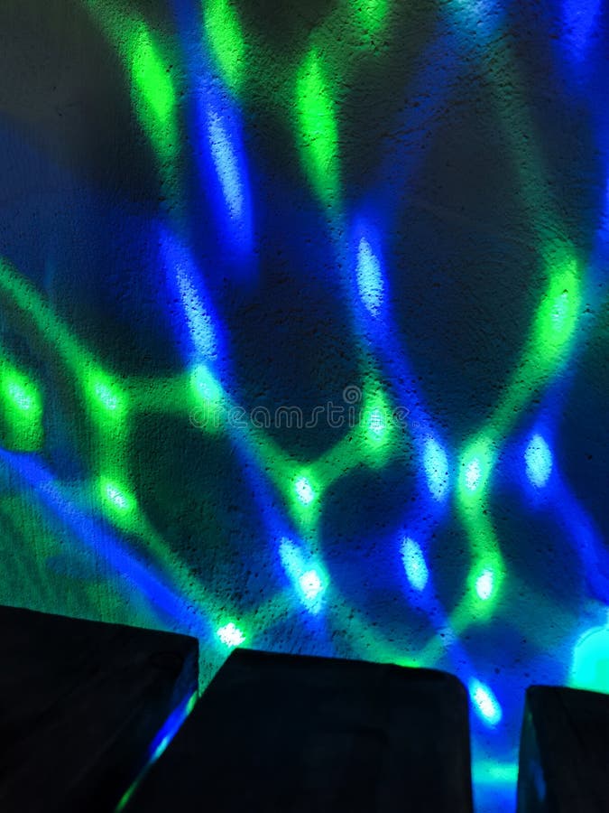 Psychedelic Colored Lights on Wall Stock Photo - Image of light ...