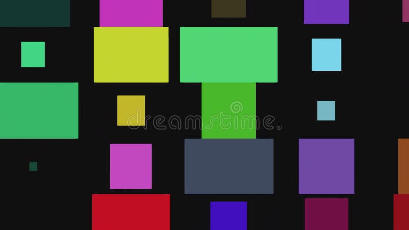 Psychedelic Colorful Blocks Squares Pulsing Stock Video - Video of ...