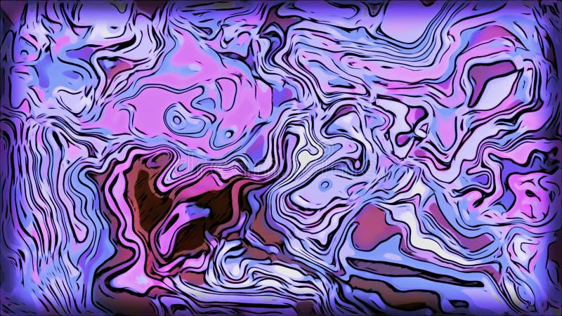 Psychedelic Colorful Liquid Patterns. Motion. Shimmering Liquid Pattern ...