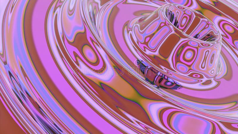 Psychedelic Colors in Liquid with Wave Drops. Design. Psychedelic 3d ...