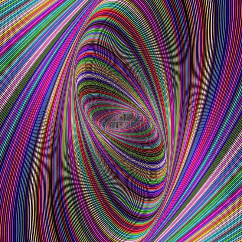 Psychedelic Color Ellipse Background Stock Vector - Illustration of ...