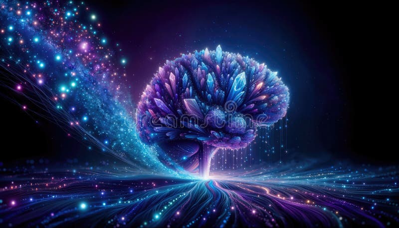 Psychedelic Crystal Brain, Mind Universe, Astral Projection, Abstract ...