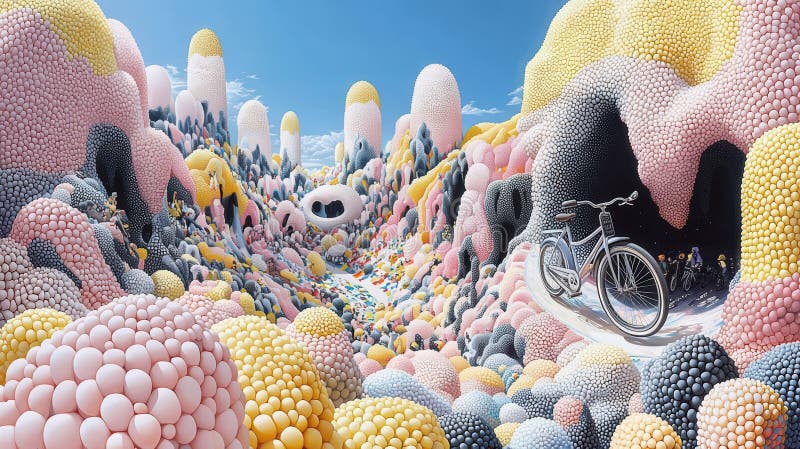 Bumpy Landscape stock illustration. Illustration of nouveau - 338765318